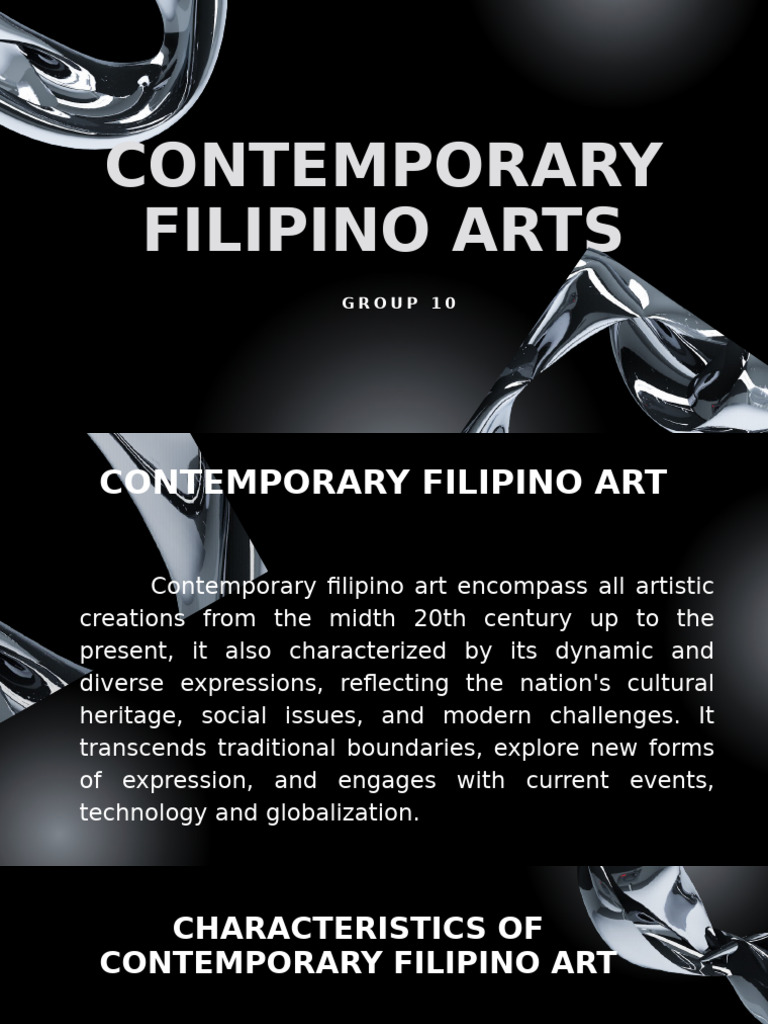 Group 10 Contemporary Filipino Arts | PDF | Street Art | Expressionism