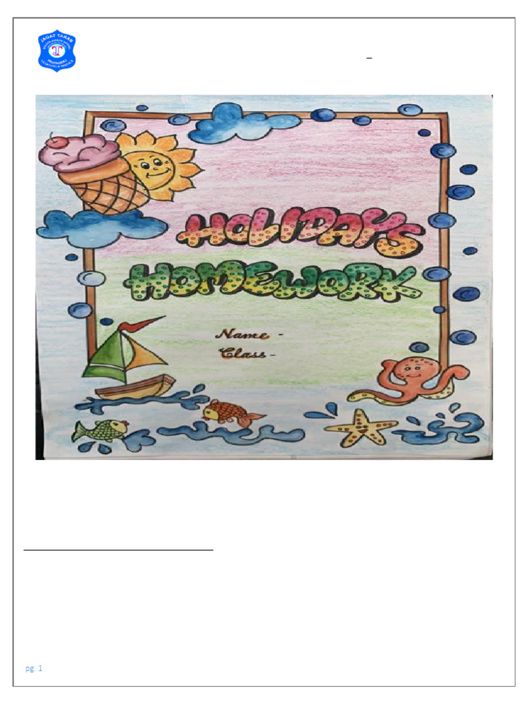Nursery Holiday Homework 2025-26 | PDF