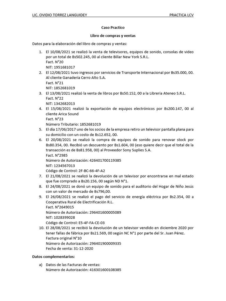 Practica LCV | PDF | Economias