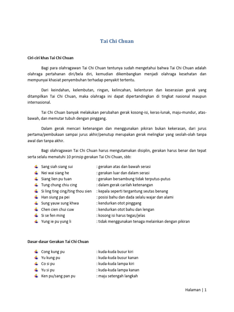 Tai Chi Chuan | PDF