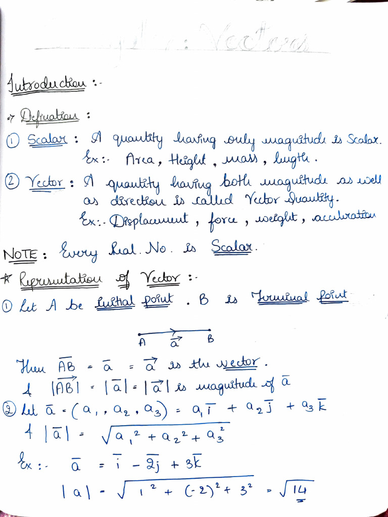 Math - 2 VSN Notes | PDF