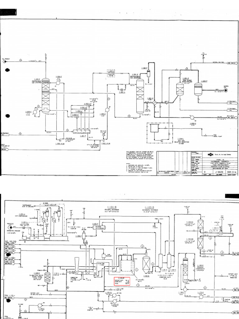 PFD Dan Mass Balance Ammonia P1B | PDF