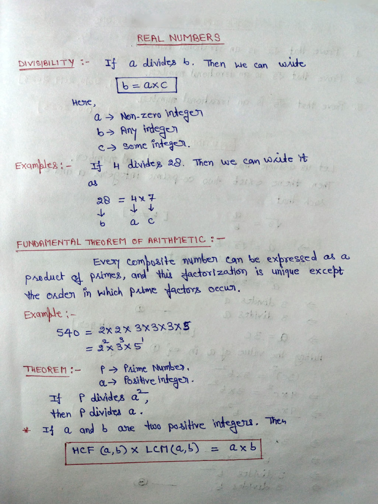 CH 1 (Real Numbers) | PDF