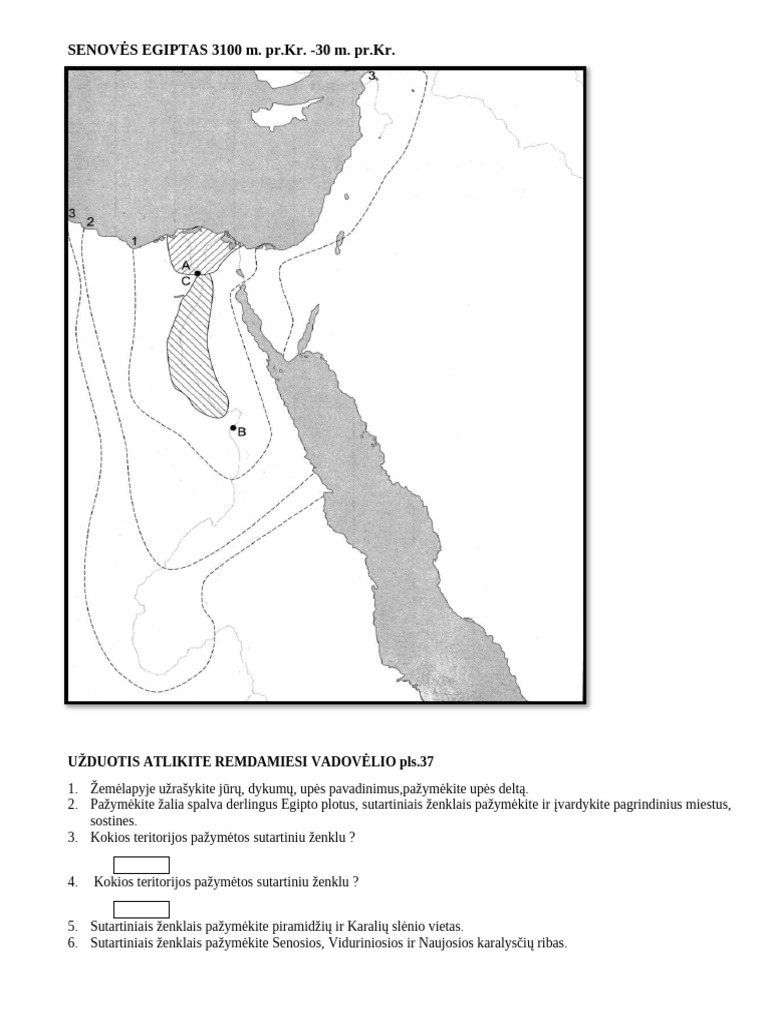 Zemelapis Egiptas 7 KL | PDF