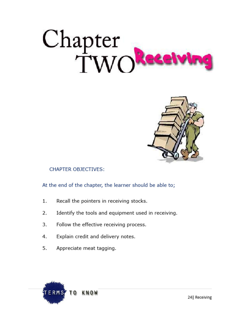 CHAPTER II. Receiving NK | PDF | Credit | Finance & Money Management
