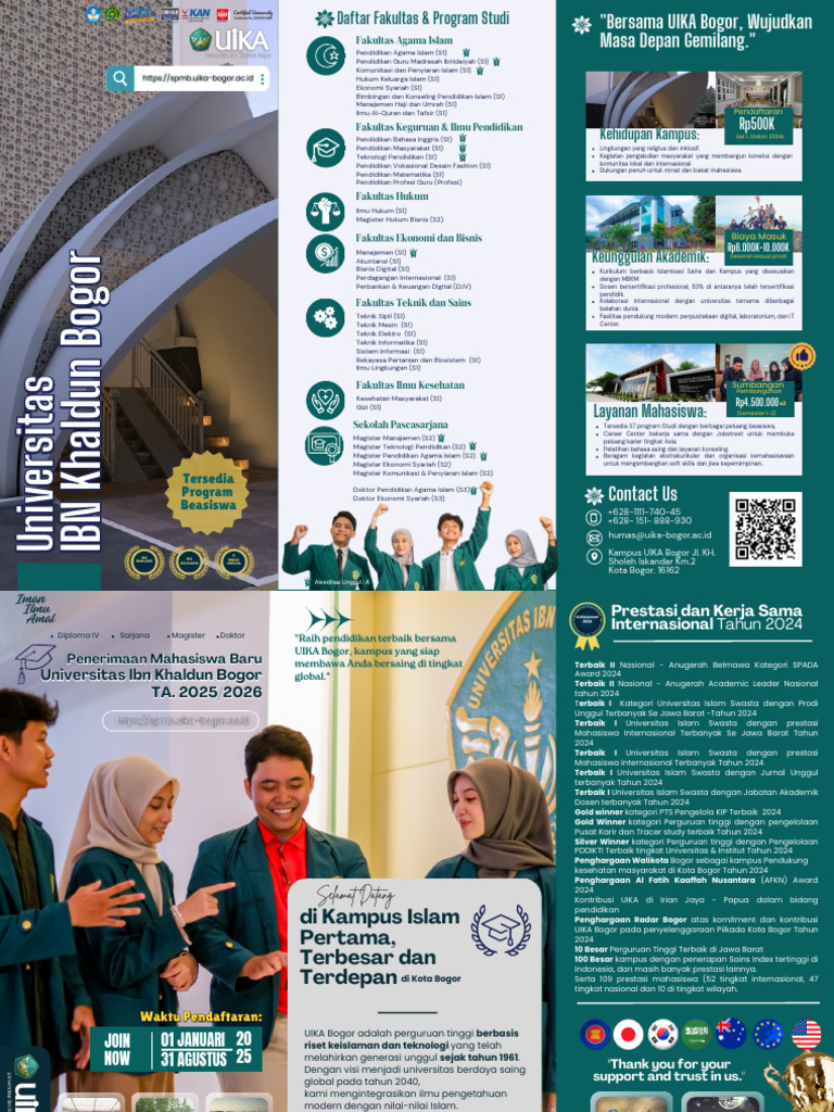 Brosur Sarjana UIKA | PDF