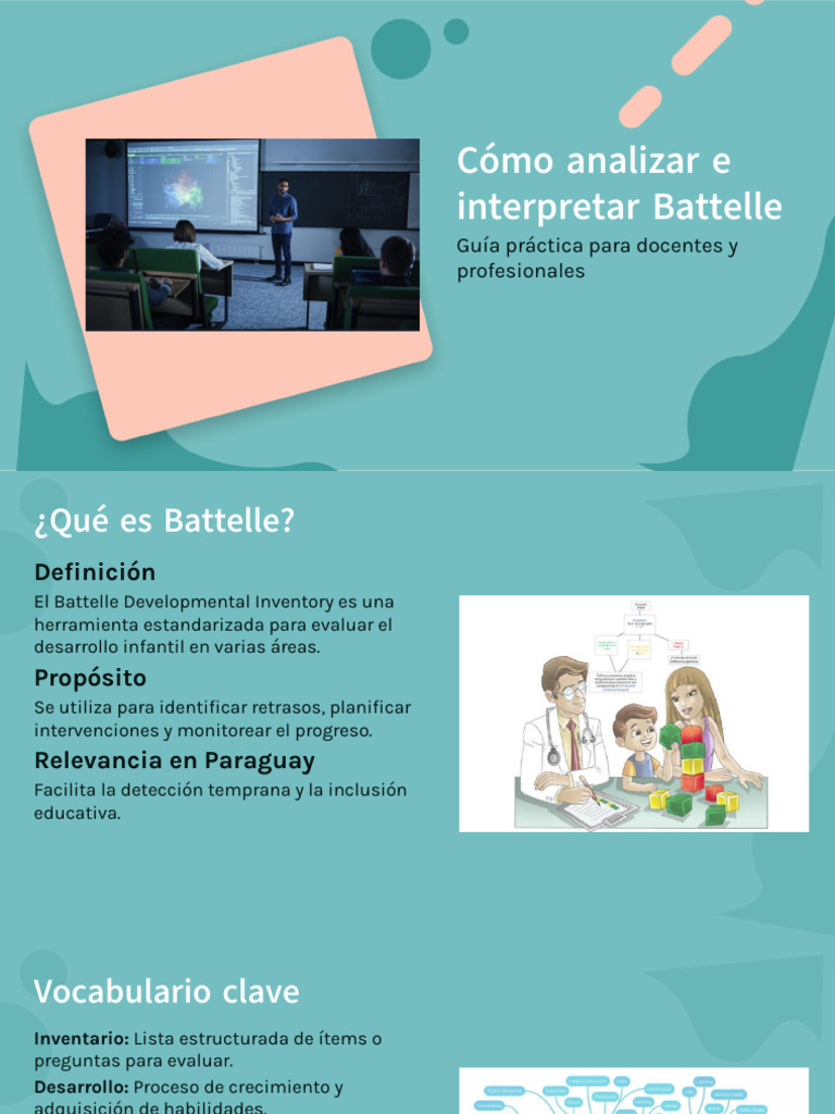 Qué es Battelle y su aplicación educativa | PDF | Enseñando | Validez ...