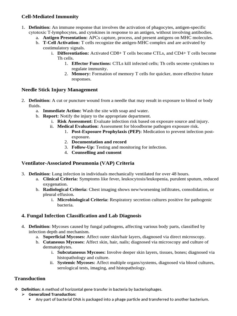 Exam Part 1 | PDF | Infection | Immune System