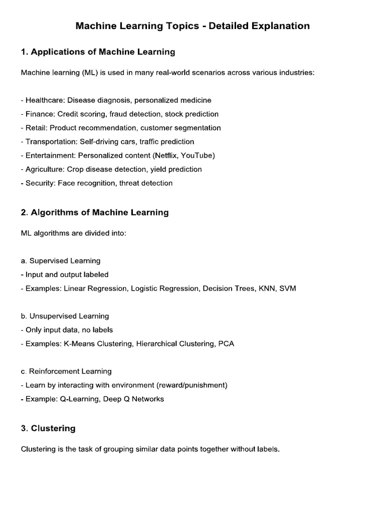 New ML Cheet Sheet | PDF