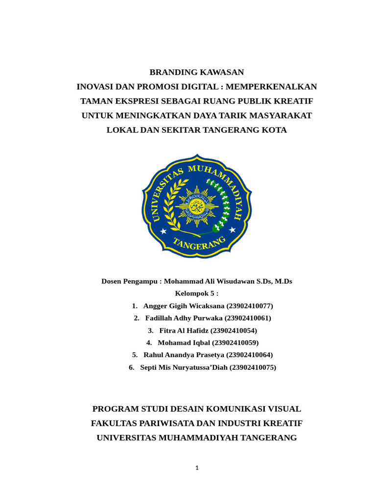 Makalah Branding Kawasan | PDF