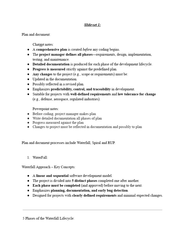 Software Engineering Notes1,2,6,8, Videos | PDF | Agile Software ...