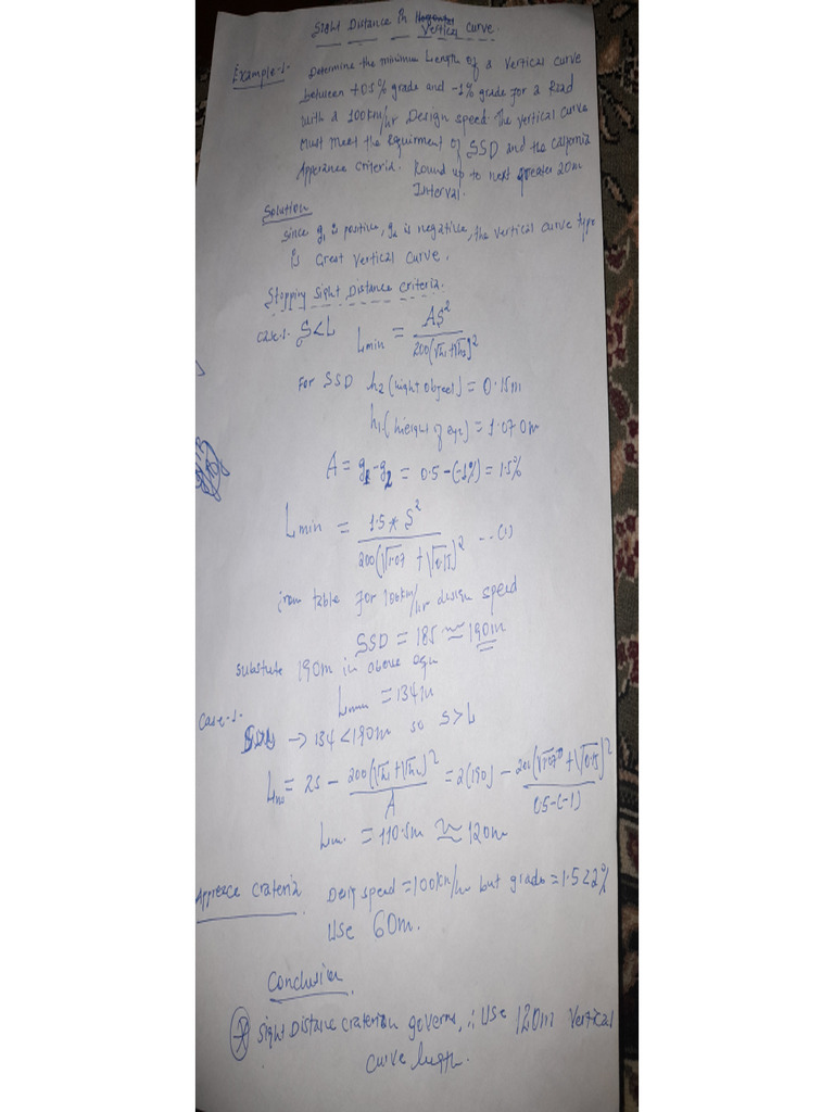 Sight Distance in Vertical - PDF | PDF
