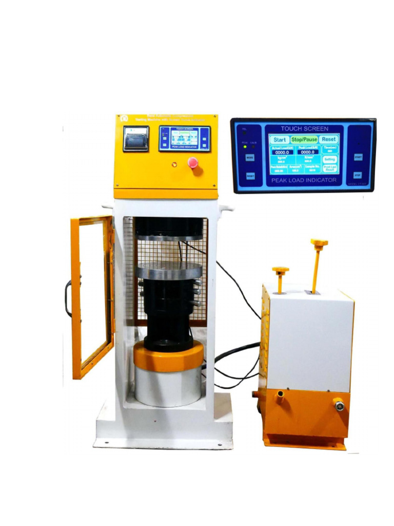 1semi Automatic Compression Testing Machine With Screen Touch | PDF ...