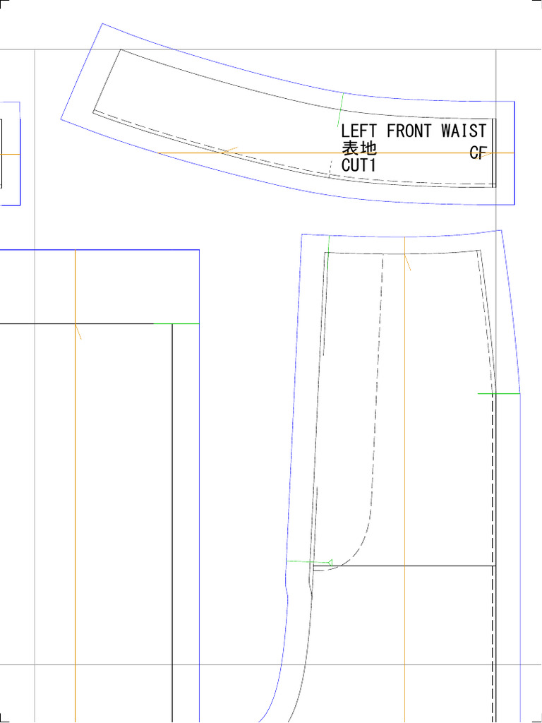 CF Left Front Waist 表地 Cut1 | PDF
