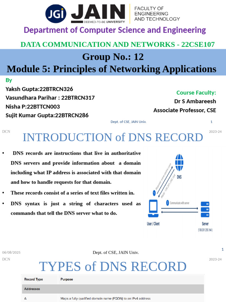 DCN Presentation PPT Template (1) Final | PDF | Domain Name System ...