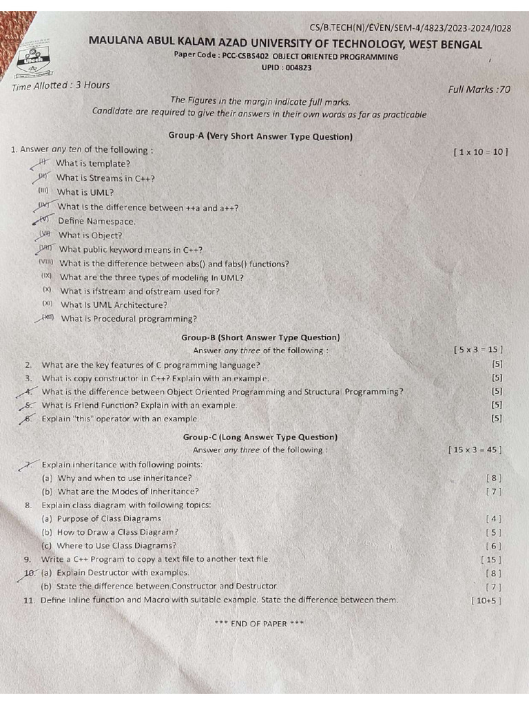 OBJECT ORIENTED PROGRAMMING | PDF