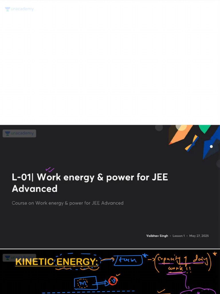 L01 Work Energy Power For JEE Advanced With Anno | PDF
