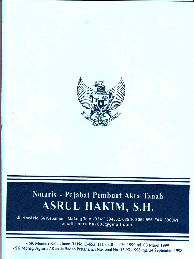 Akta Notaris CV TSP | PDF