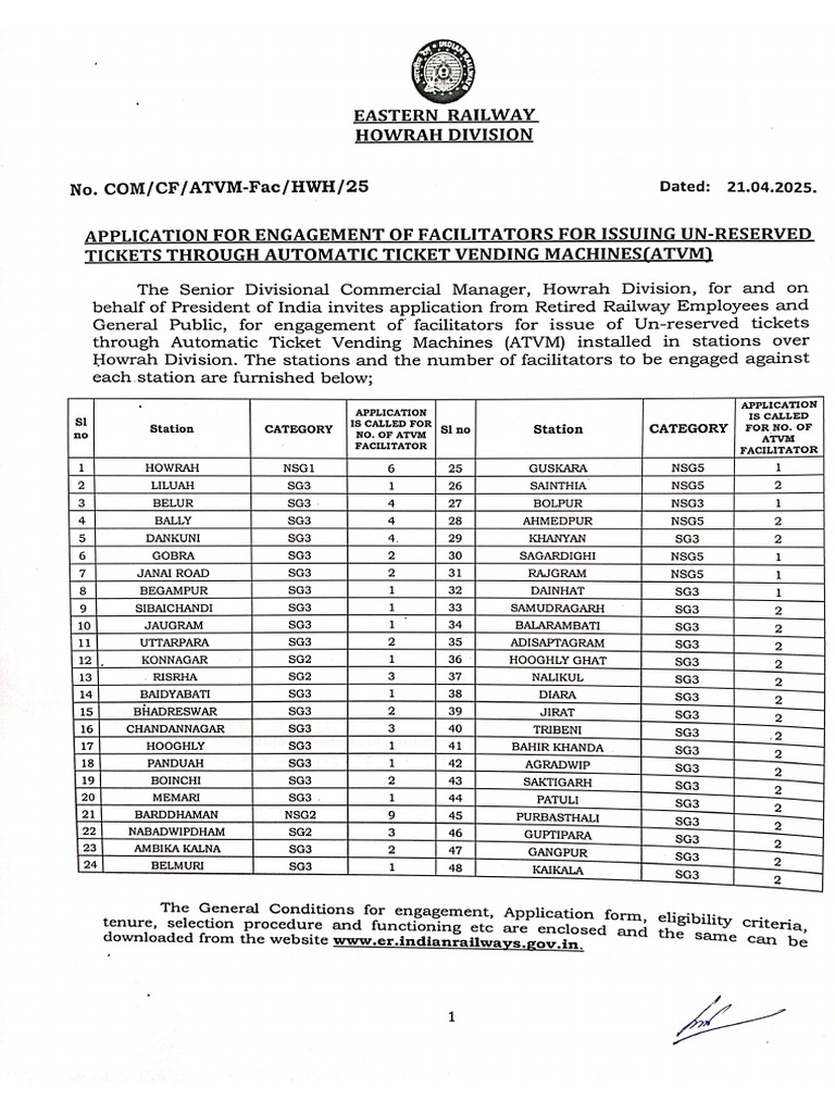 ATVM Tender Form | PDF