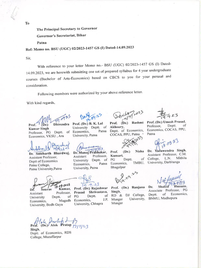 Cbcs Syllabus of Economics | PDF