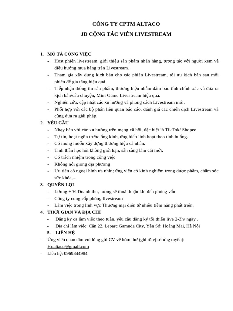 JD CTV Livestream | PDF