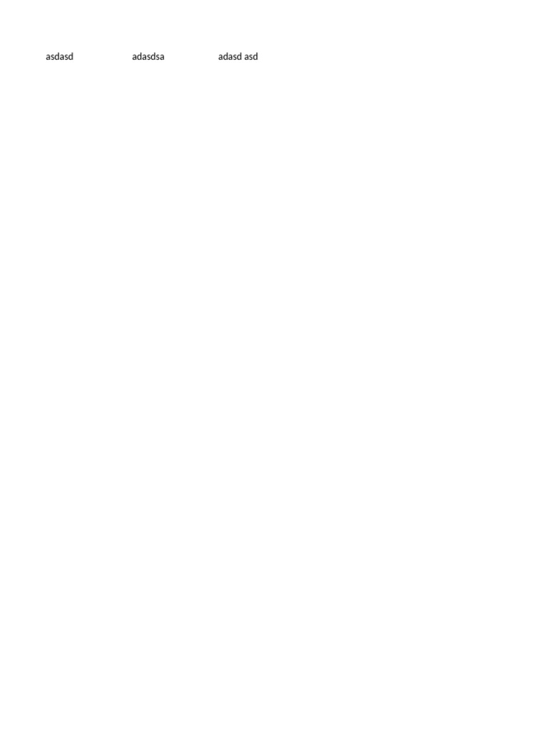 Asdasd Adasdsa Adasd Asd | PDF