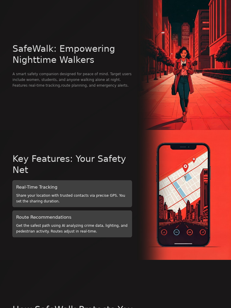 SafeWalk Empowering Nighttime Walkers | PDF