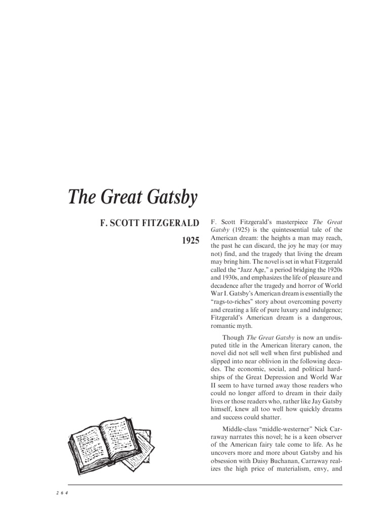 Silo - Tips The Great Gatsby F Scott Fitzgerald 1925 | PDF | The Great ...