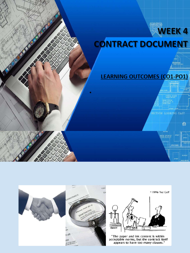 ECM442 Lecture 4 Contract Document | PDF | Specification (Technical Standard) | Business