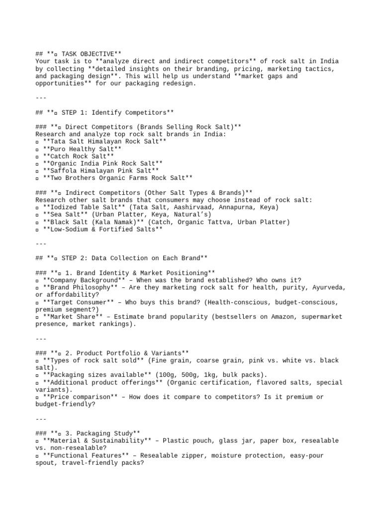 Competion Anyalysis Research | PDF | Brand | Pricing