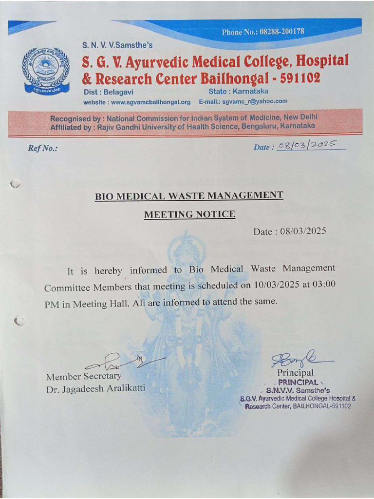 Biomedical Waste Management | PDF