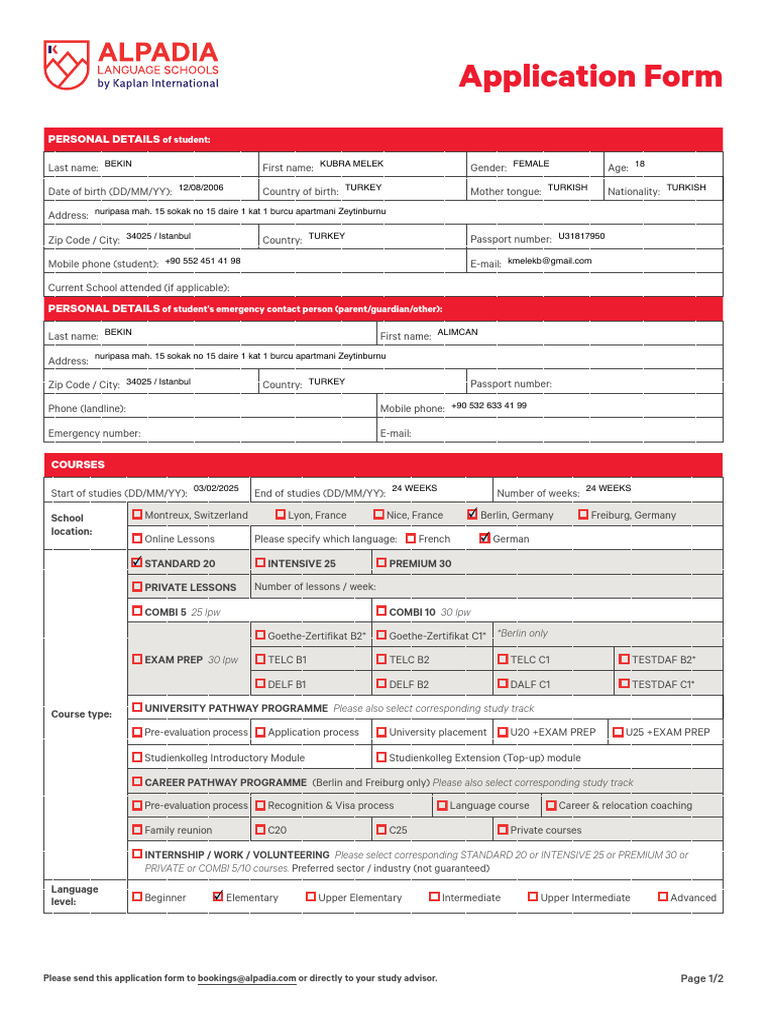 ADU Application Form en | PDF