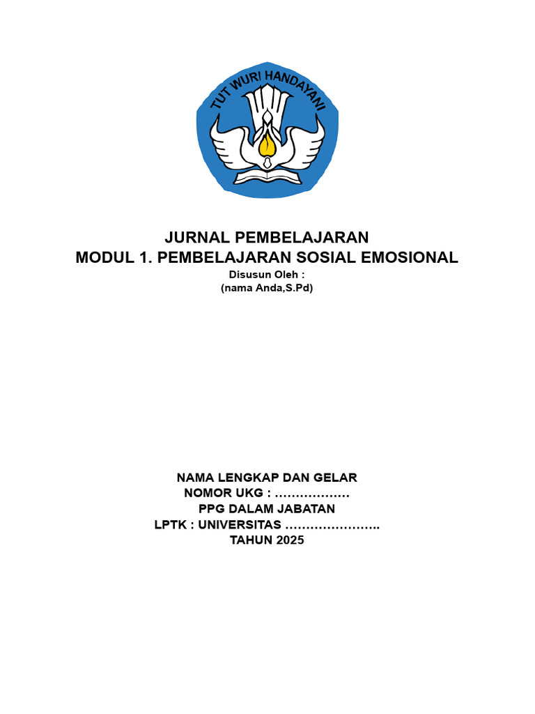 Jurnal Modul 1 PPG 2025 Pembelajaran Sosial Emosional | PDF