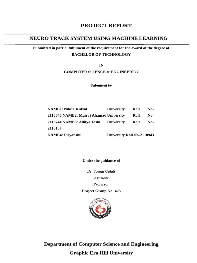 Formatted Brain Tumor Report | PDF | Machine Learning | Brain Tumor