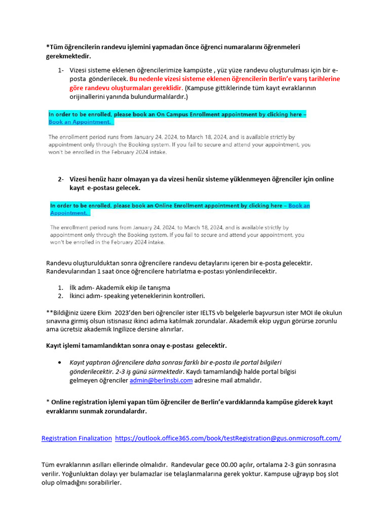 BSBI Registration Guide - For Students | PDF