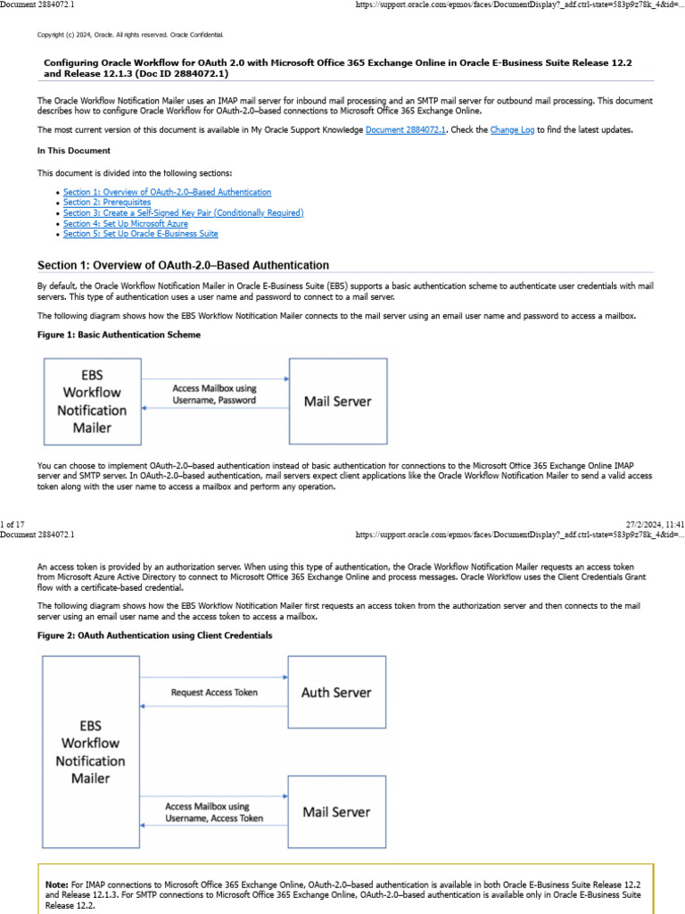 Configuring Oracle Workflow For OAuth 2.0 With Microsoft Office 365 ...
