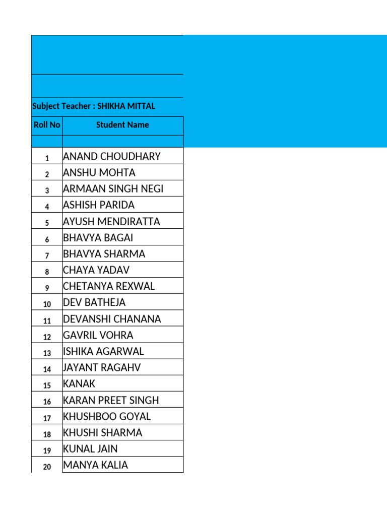 Project Names According To Roll No XII D | PDF | Business | Macroeconomics