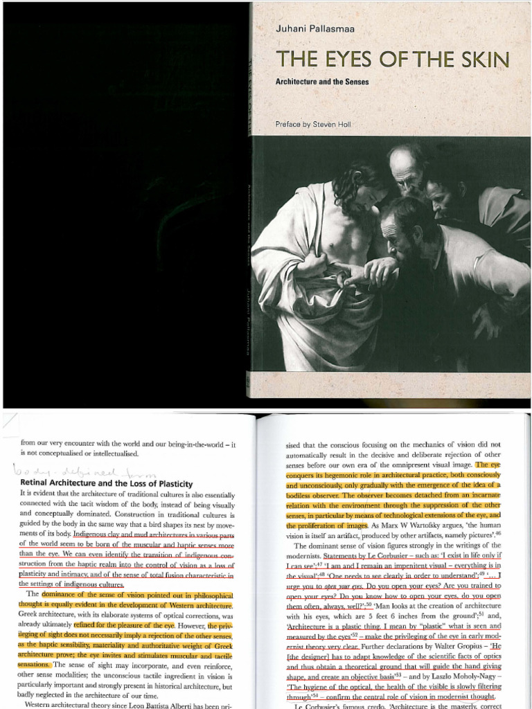 Week 6 - Phenomenal Objects Pallasmaa - The Eyes of The Skin - Excerpts ...
