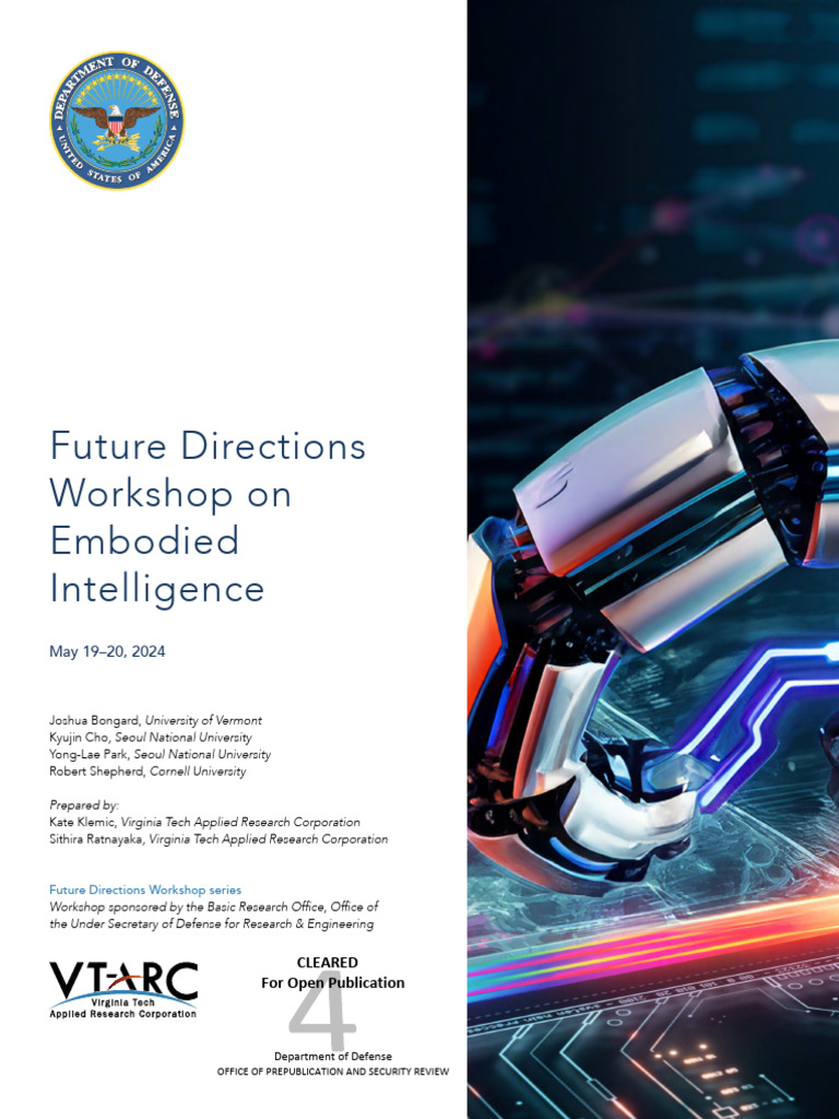 Future Directions in Embodied Intelligence | PDF | Embodied Cognition ...