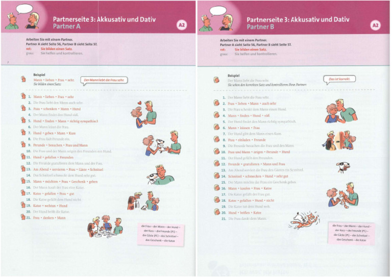 Verben Dat Akk Teste | PDF