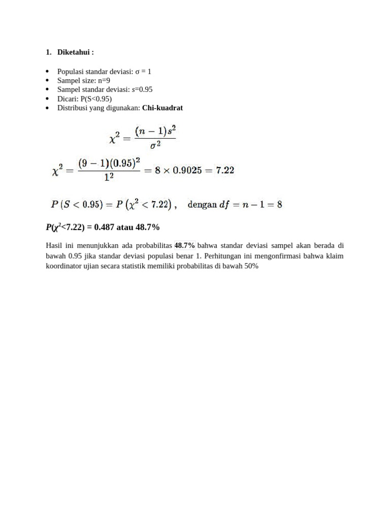 Populasi Standar Deviasi | PDF
