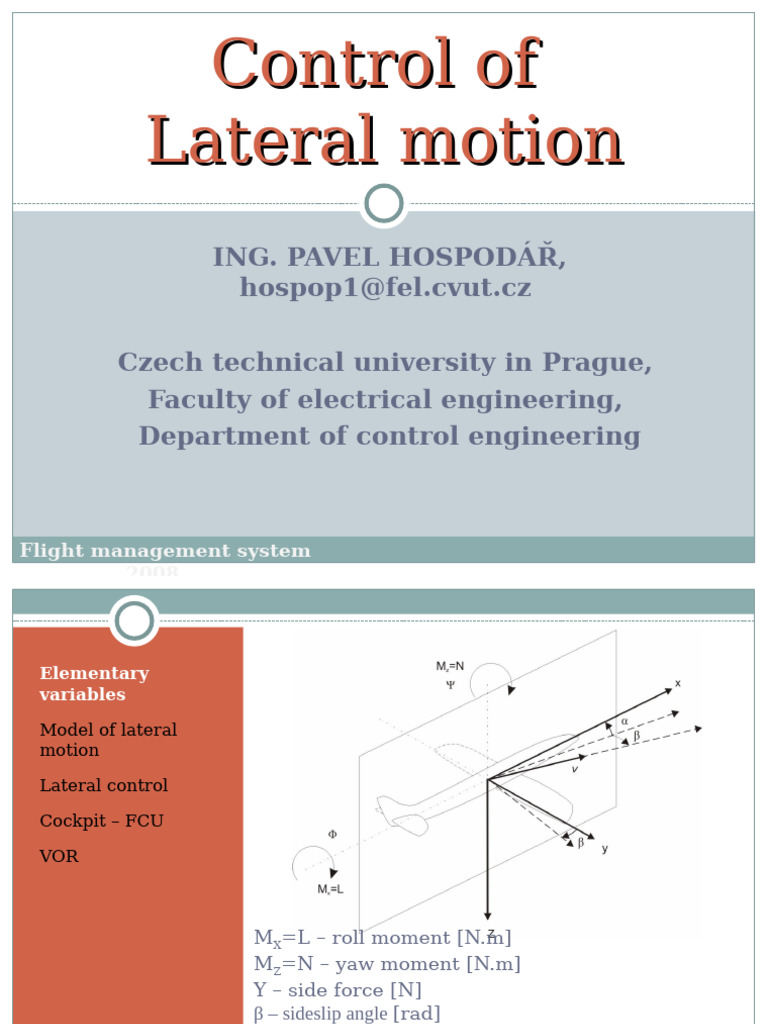 03 - Control of Lateral Motion | PDF | Aircraft | Classical Mechanics