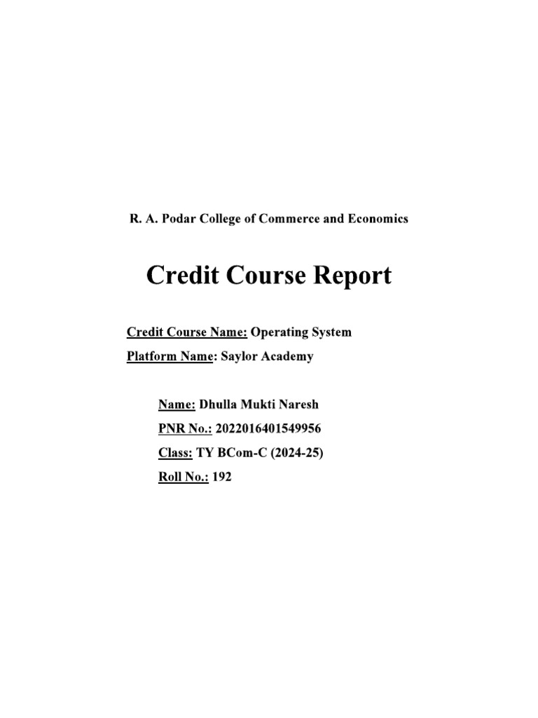 Os 1 | PDF