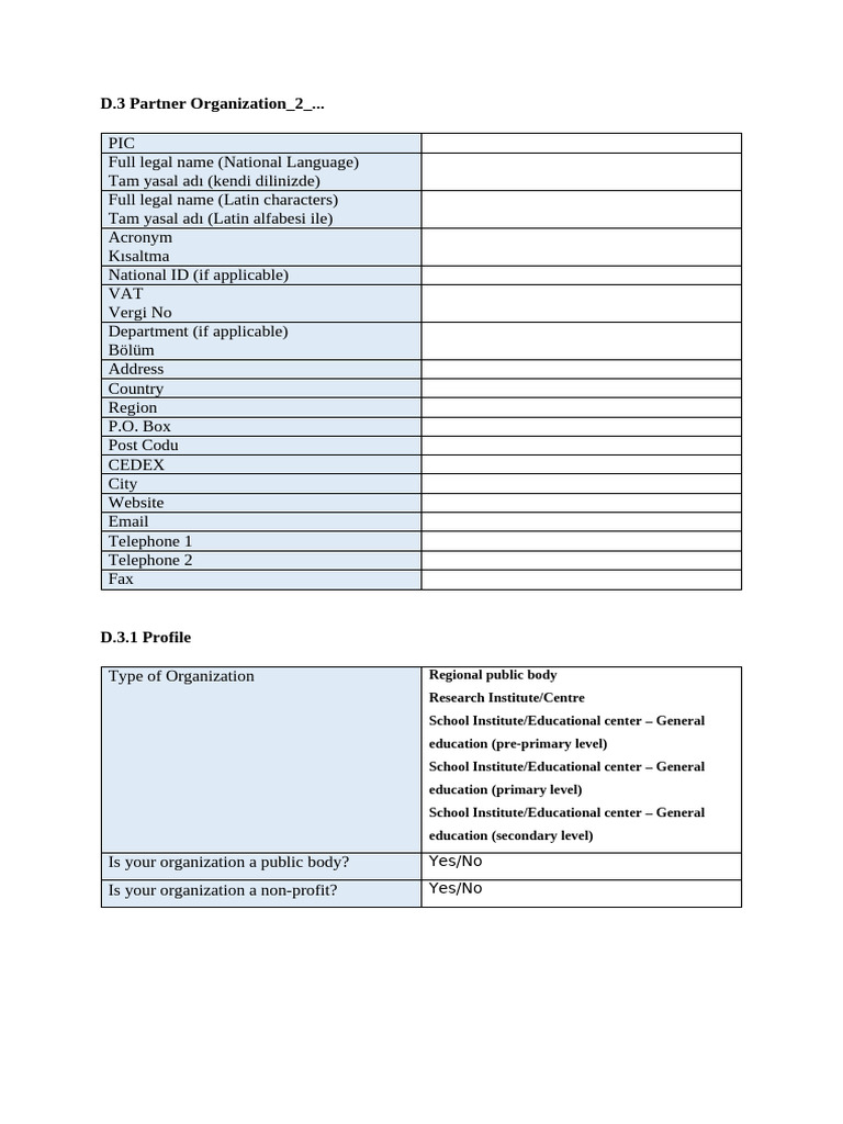 PIF - Kurum Adı | PDF