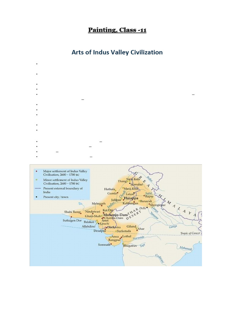 Indus Valley Arts: Class 11 Notes | PDF | Jewellery | Casting