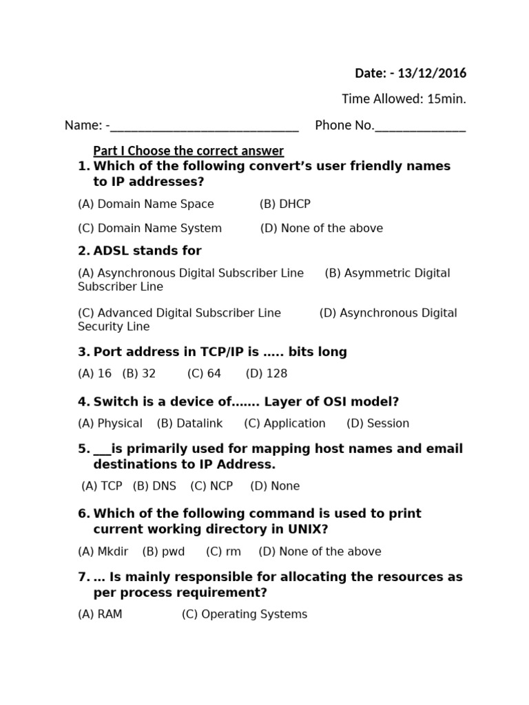 ICT Exam | PDF