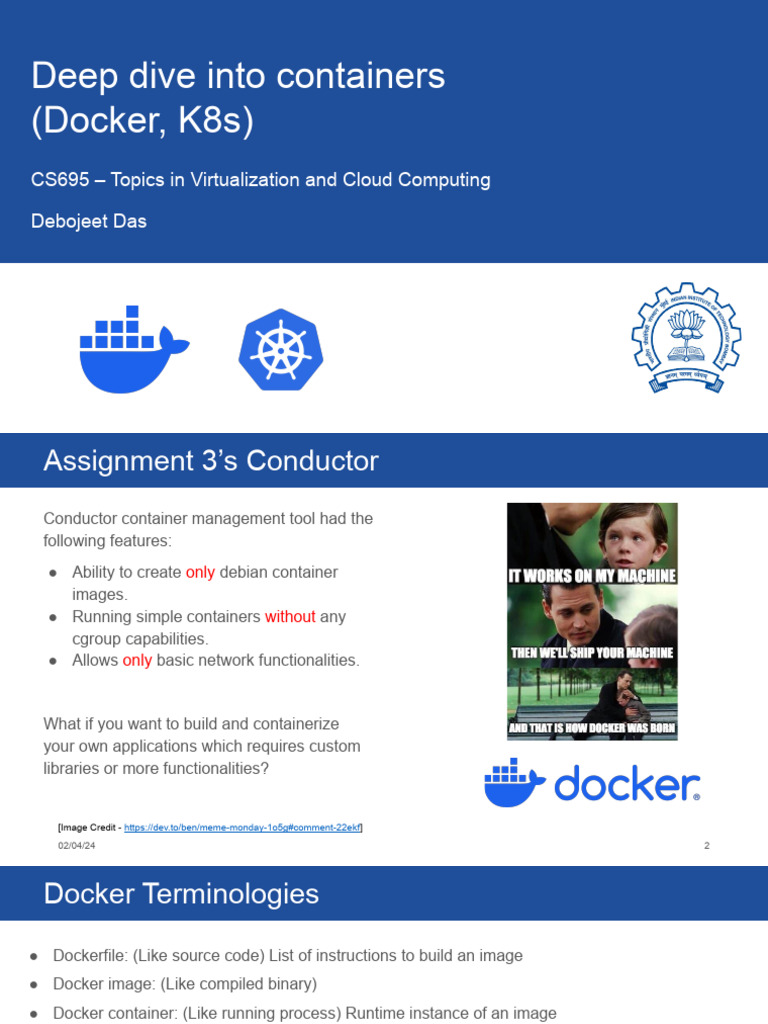 Containers Docker Cs695 | PDF | Computer Network | Device Driver