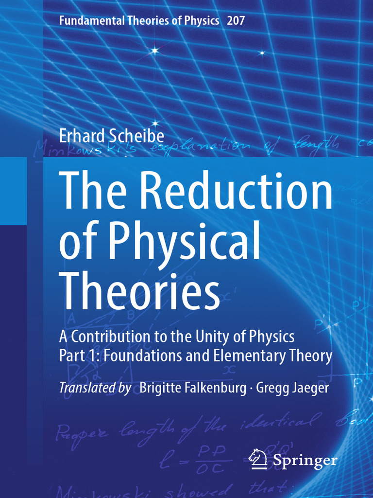 Scheibe E. The Reduction of Physical Theories... Part 1. Foundations ...