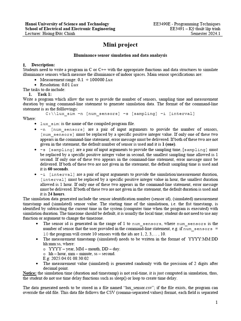 Mini Project 20242 en Rev1.1 | PDF | Comma Separated Values | Computer File