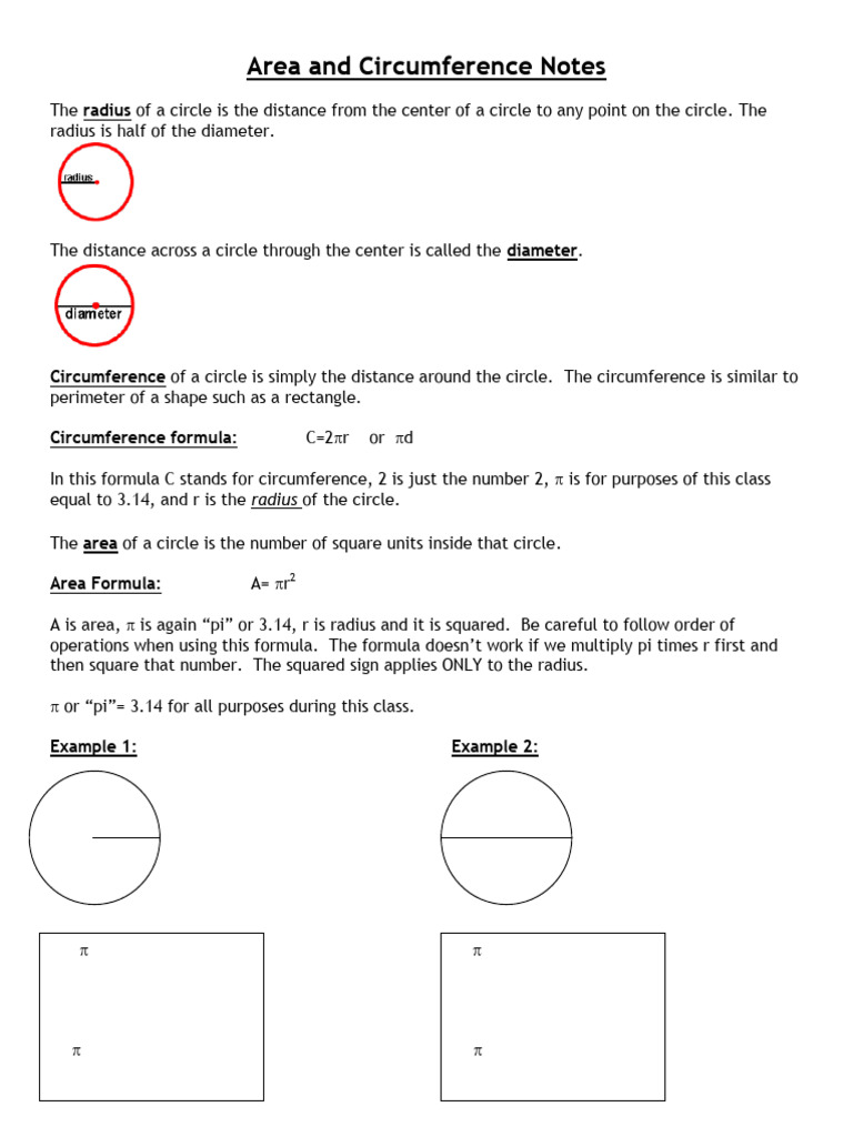 WED Y8 Area of A Circle 3b | PDF | Area | Circle